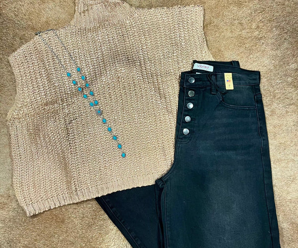 Metallic Gold Sweater - The Metallic Foil Sweater – Big Country's ...