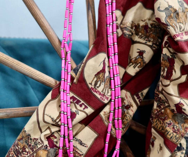The Charlie Necklace - Charlie Necklace Pink Beads | 30"-36" Strands ...