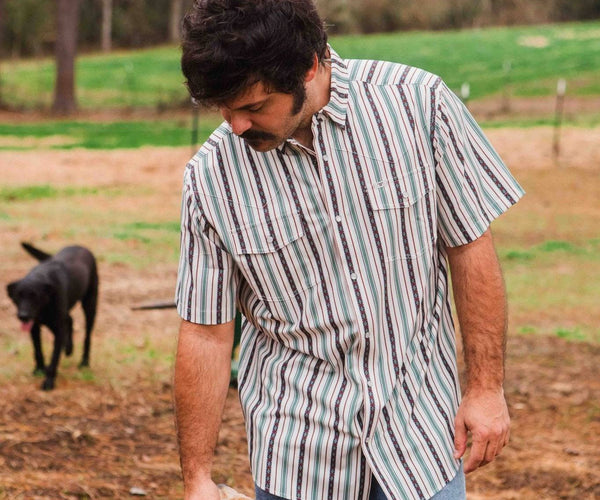 The Ed Pearl Snap - Mens Shirt Short Sleeve | Chest Pockets – Big ...